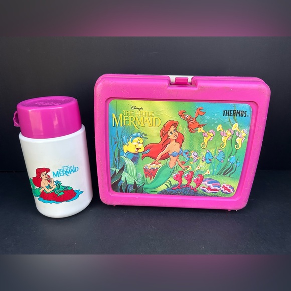 Disney | Kitchen | Vintage Disney The Little Mermaid 9s Ariel Pink ...